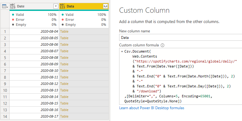 Using Custom Columns to Source Data in Power BI